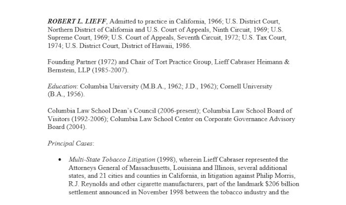 Robert L. Lieff, Esq.